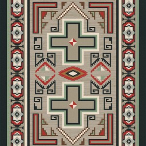 Aztec Rug Aztec Area Rug Aztec Decor Tribal Rug Tribal - Etsy