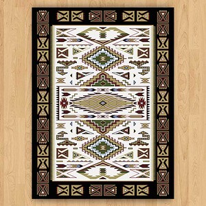 Aztec Rug, Aztec Area Rug, Native American Style Rug, Native American ...