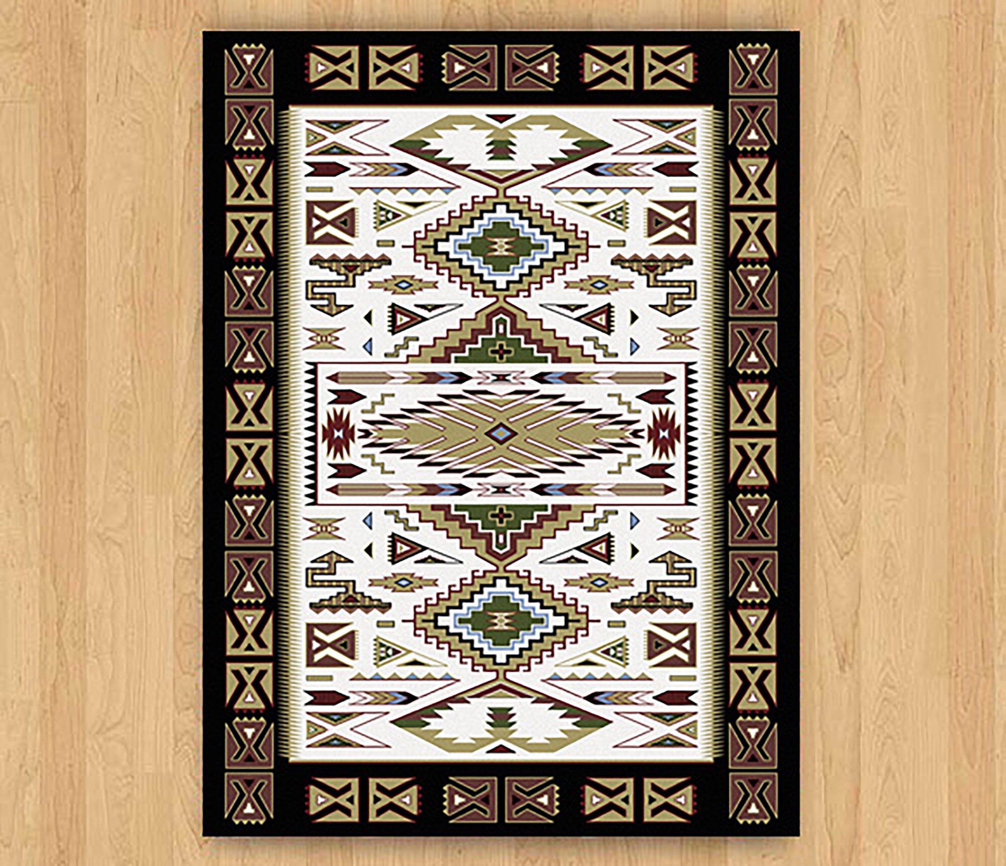 Aztec Rug Aztec Area Rug Native American Style Rug Native - Etsy