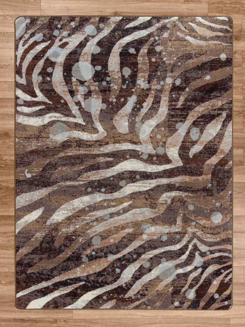 Modern Zebra Rug Zebra Area Rug Zebra Print Rug Zebra Print | Etsy
