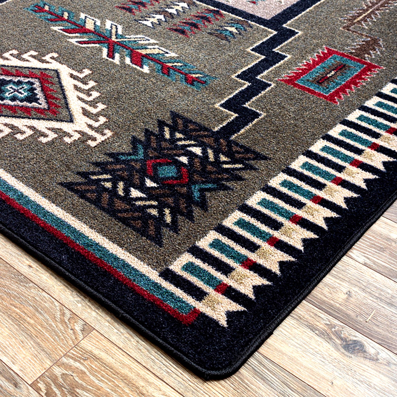 Green Southwest Rug Southwest Area Rug Green Southwestern - Etsy