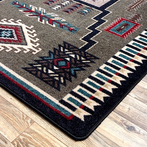Green Southwest Rug, Southwest Area Rug, Green Southwestern Rug, Aztec ...