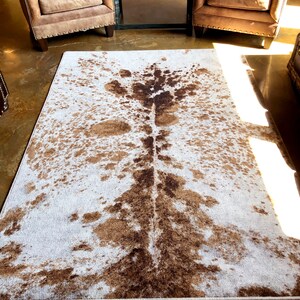 Cowhide Rug, Cow Hide Rug, Faux Cowhide Rug, 8x10 Cowhide Rug, Cowhide ...