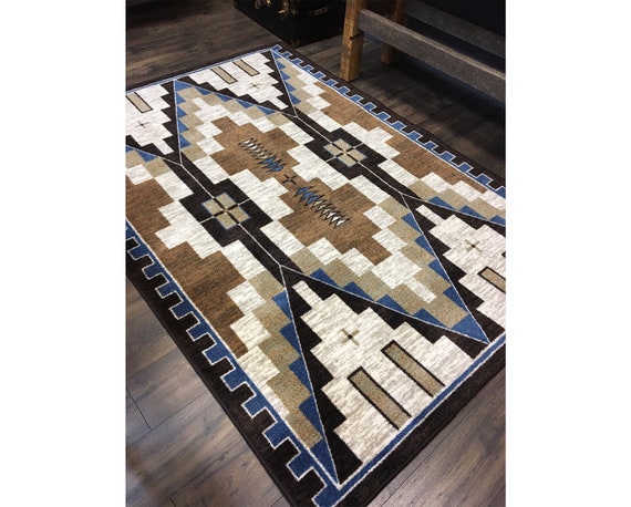 Aztec Rug Aztec Area Rug Native American Style Rug Native - Etsy