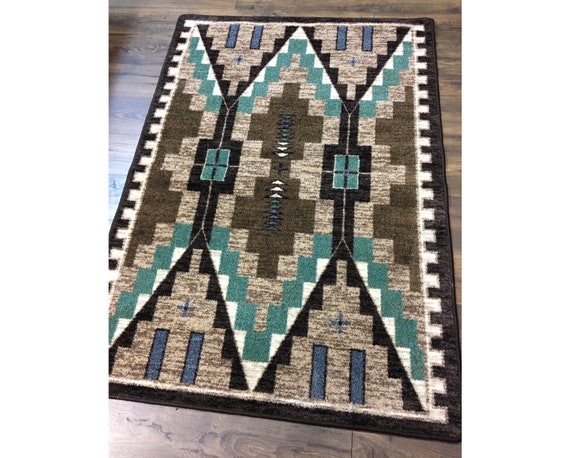 Aztec Rug Aztec Area Rug Native American Style Rug Native - Etsy