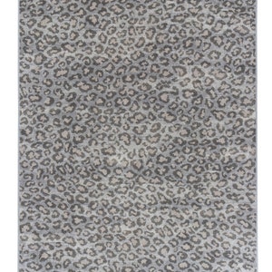 Snow Leopard Rug, Leopard Rug, Leopard Print Rug, Leopard Area Rug ...