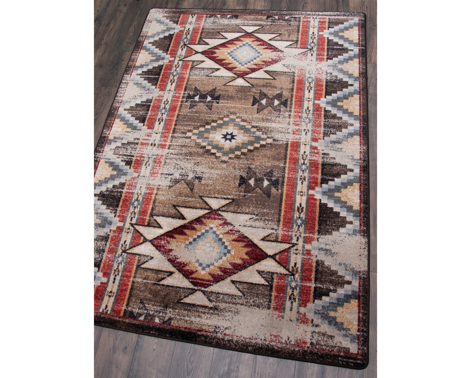 Brown Southwestern Rug Southwest Rug Native American Style - Etsy