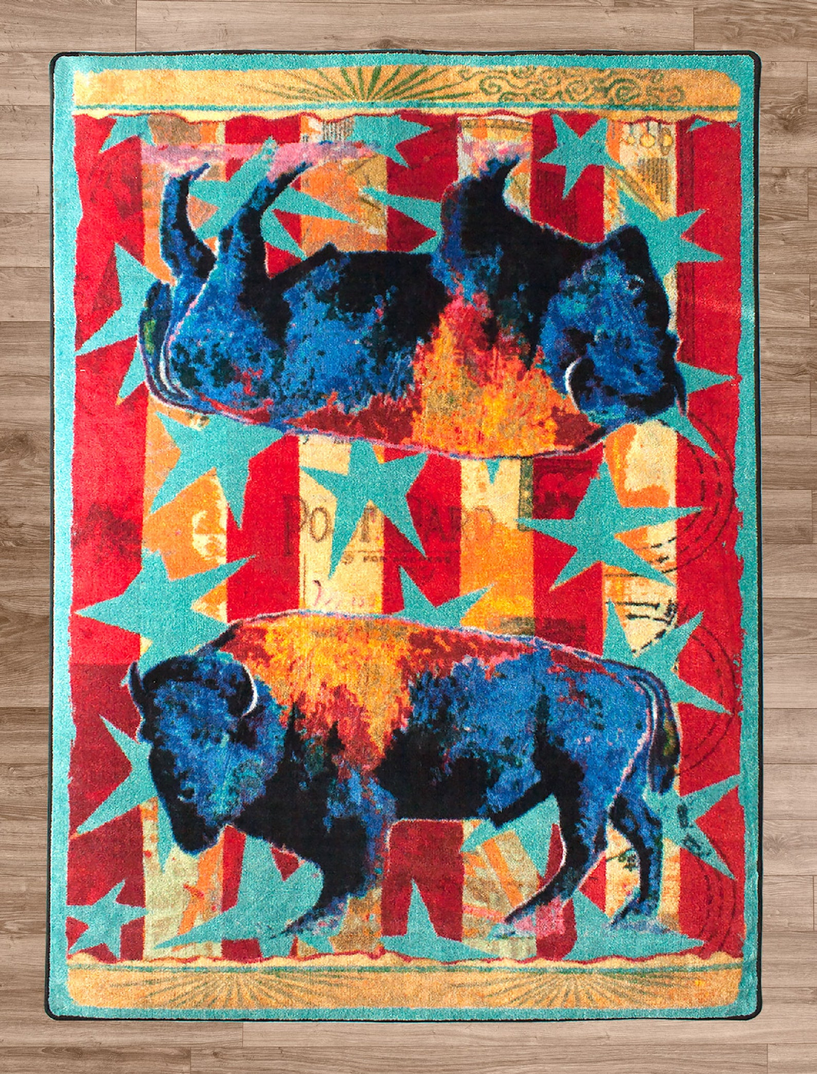Buffalo Rug Buffalos Rug Buffalo Rugs Buffalo Area Rug - Etsy