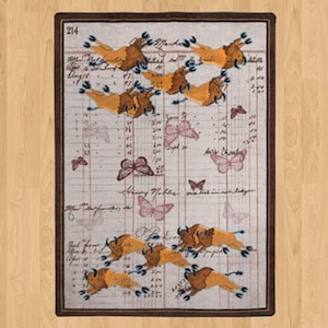 Buffalo Rug, Buffalo Area Rug, Faux Buffalo Rug, Native American Style ...