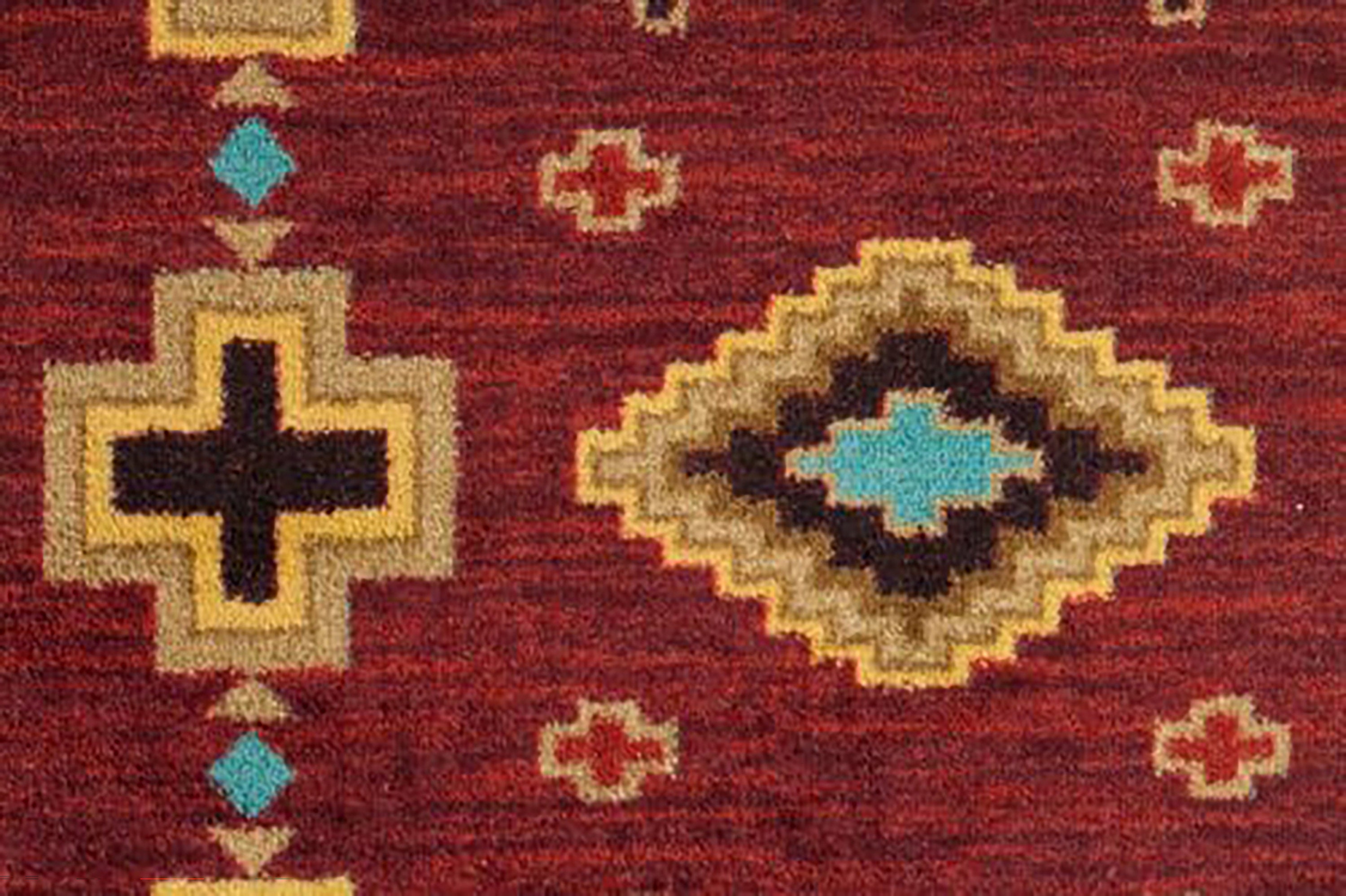 Red Southwestern Rug Southwest Rug Red Native American Style - Etsy