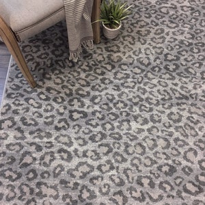 Snow Leopard Rug, Leopard Rug, Leopard Print Rug, Leopard Area Rug ...
