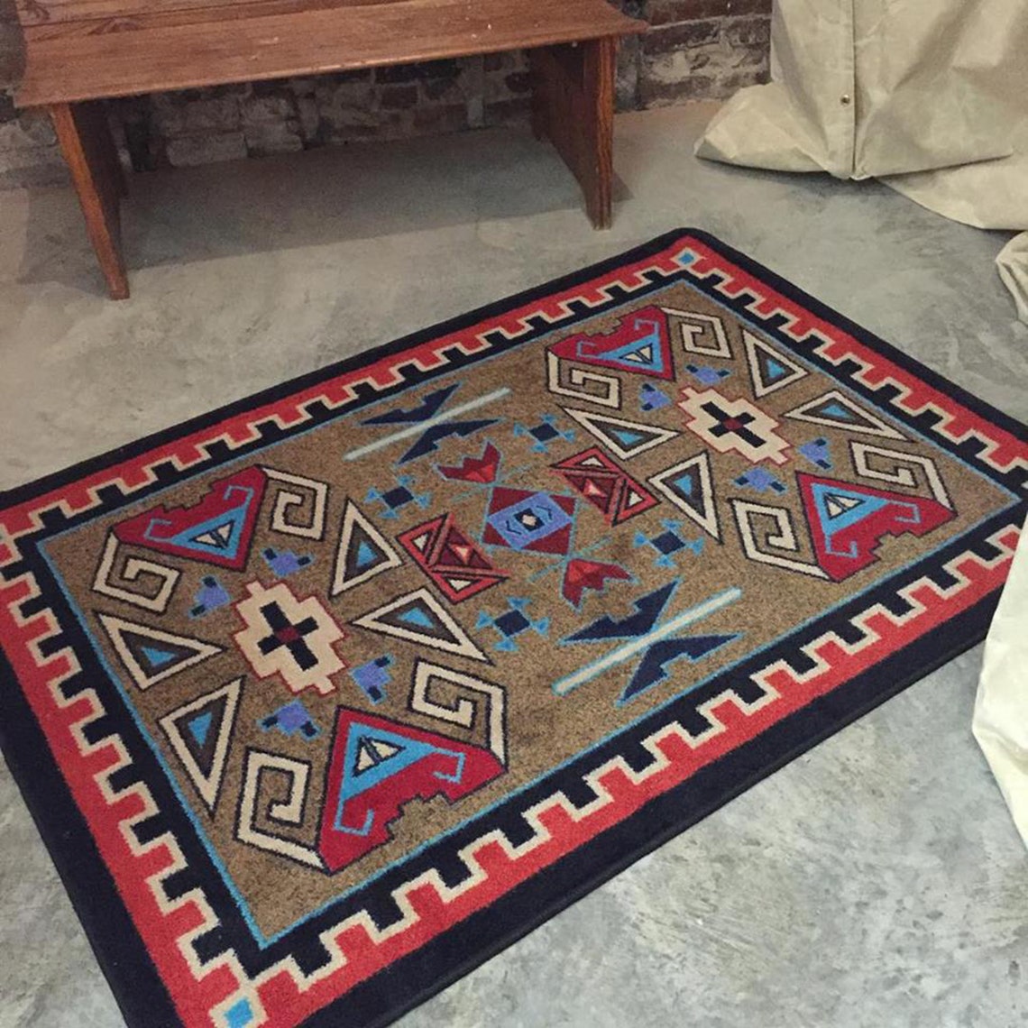 Navajo Style Rug Navajo Style Area Rug Native American | Etsy