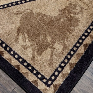 Cowboy Rug, Cowboy Area Rug, Western Rug, Western Area Rug, Horse Rug ...