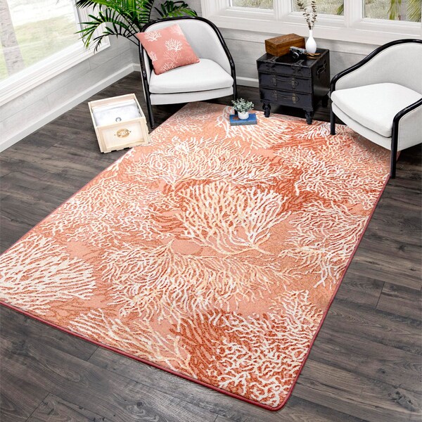 Coral Rug - Etsy