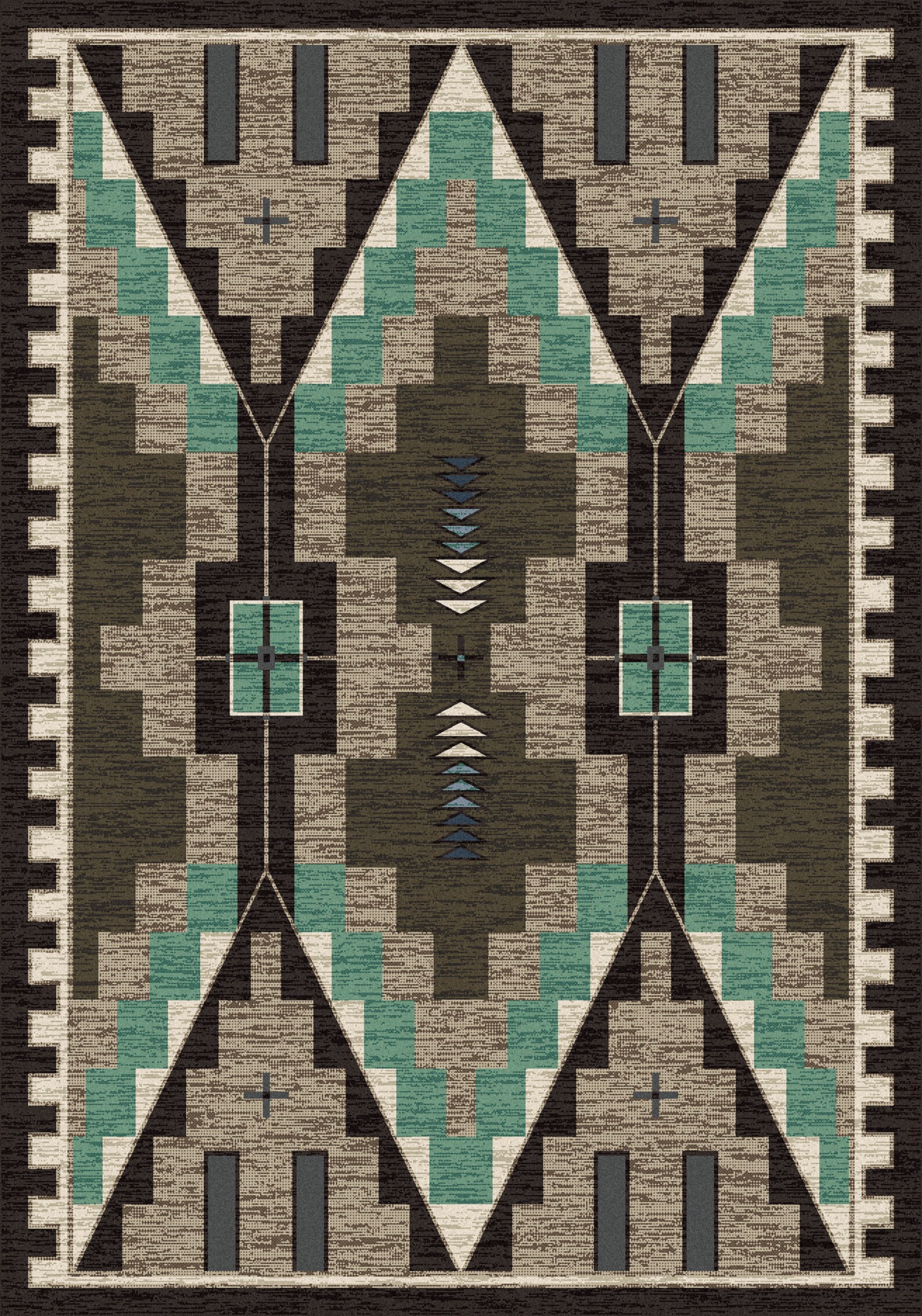 Aztec Rug Aztec Area Rug Native American Style Rug Native - Etsy