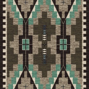 Aztec Rug, Aztec Area Rug, Native American Style Rug, Native American ...