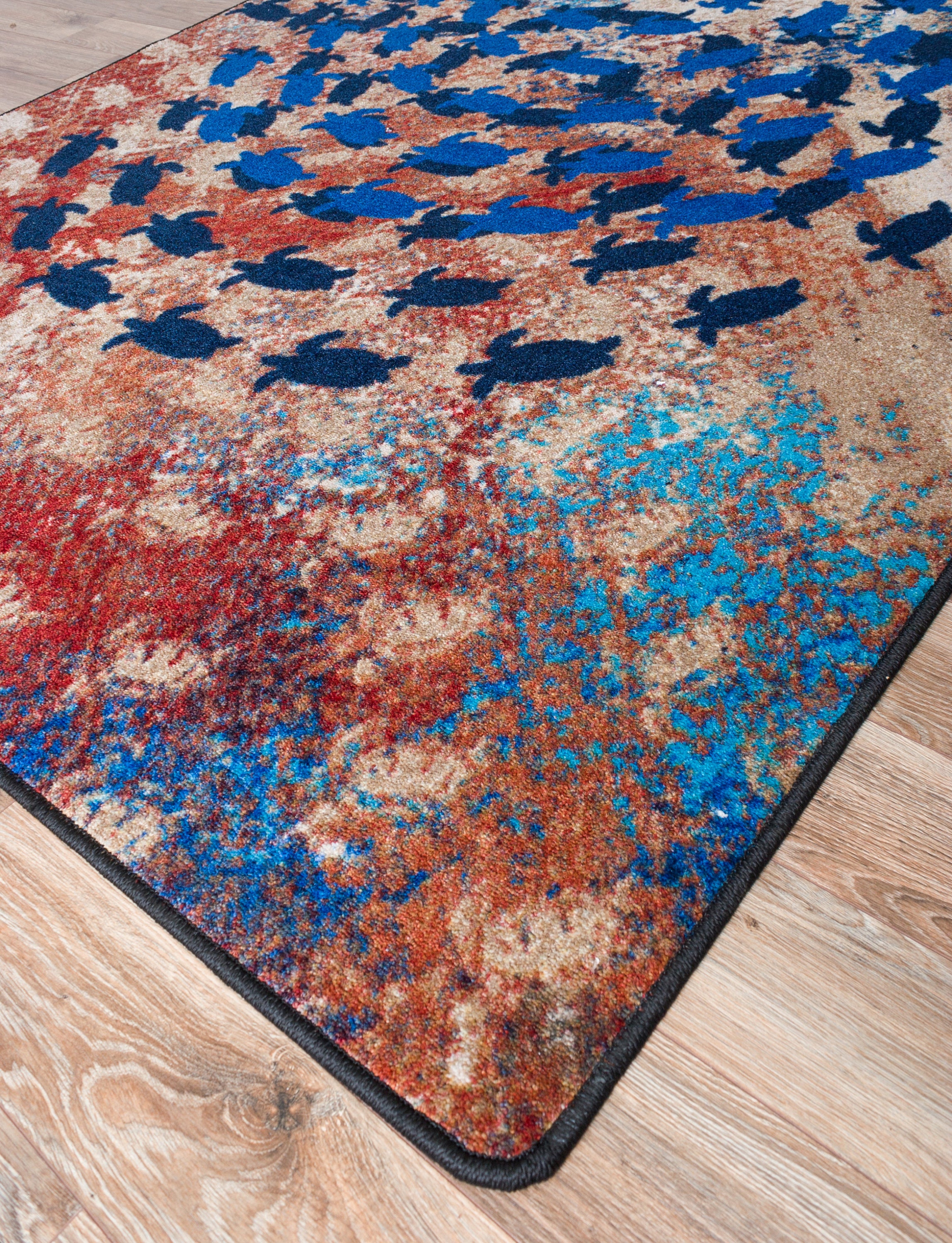 Turtle Rug Turtle Area Rug Beach Rug Ocean Rug Coastal - Etsy