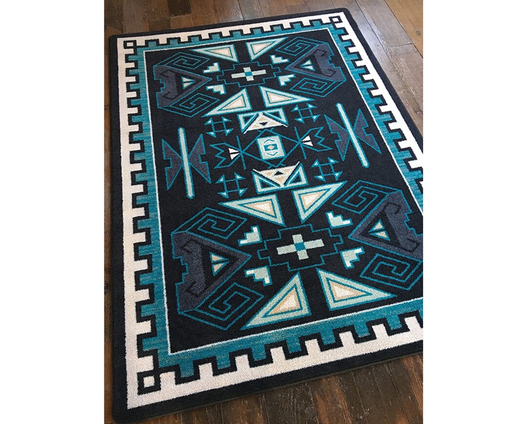 Blue Rug, Blue Area Rug, Dark Blue Rug, Dark Blue Area Rug, Navy Blue ...