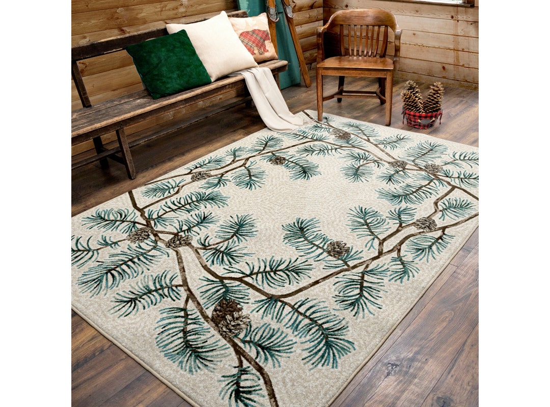 Beige Cabin Rug, Tan Cabin Rug, Beige Lodge Rug, Tan Lodge Rug ...