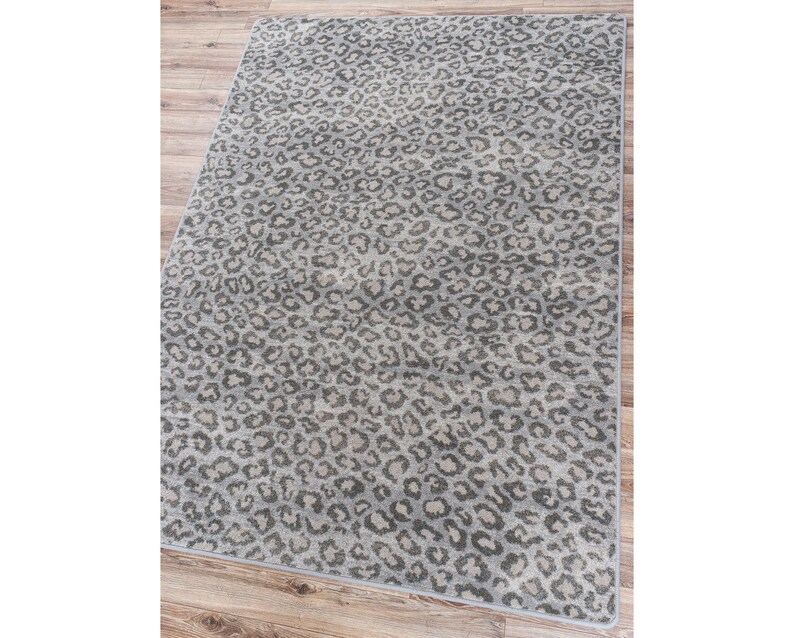 Snow Leopard Rug Leopard Rug Leopard Print Rug Leopard Area - Etsy