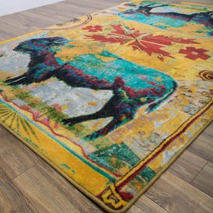 Buffalo Rug, Buffalos Rug, Buffalo Rugs, Buffalo Area Rug, Buffalo Hide ...