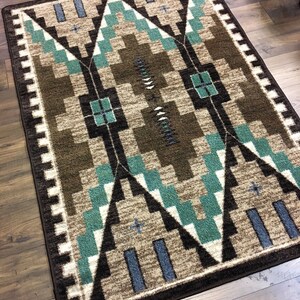 Aztec Rug, Aztec Area Rug, Native American Style Rug, Native American ...