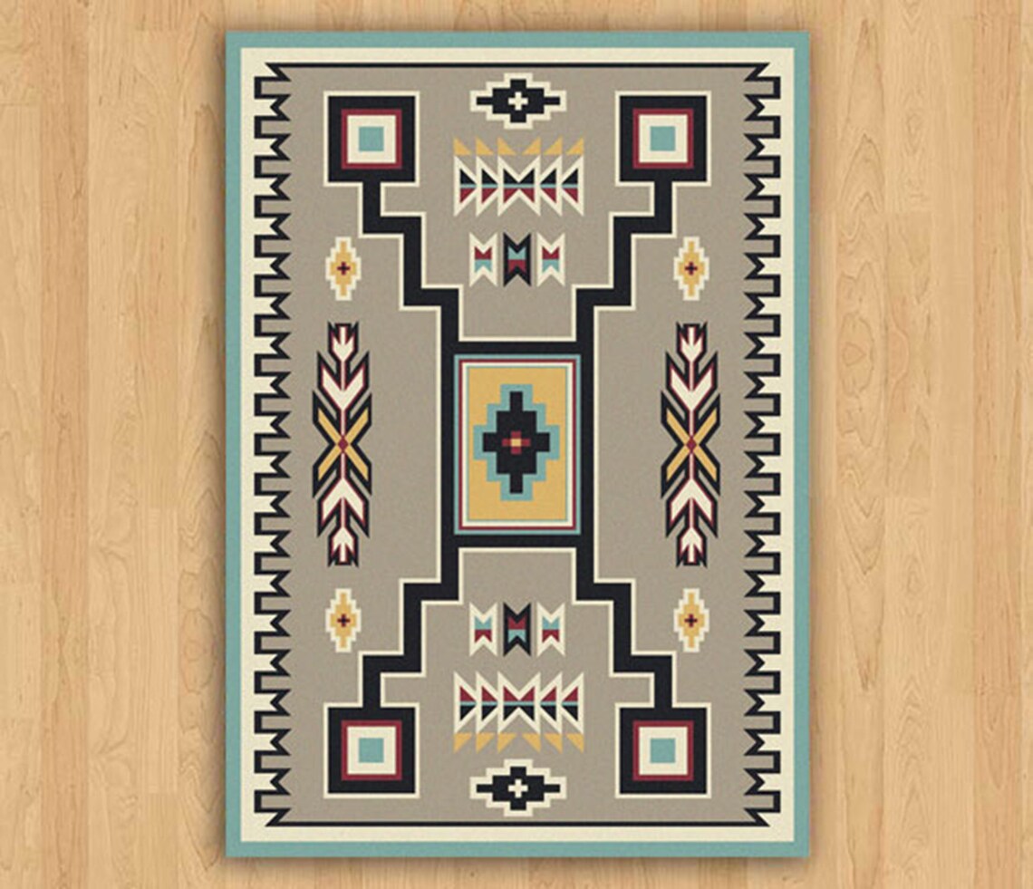 Native American Style Rug Native American Style Area Rug | Etsy