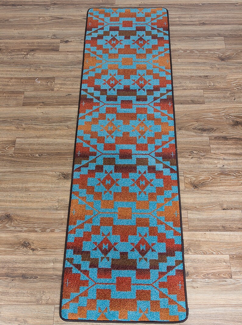 Bright Native American Style Rug Red Native American Style - Etsy