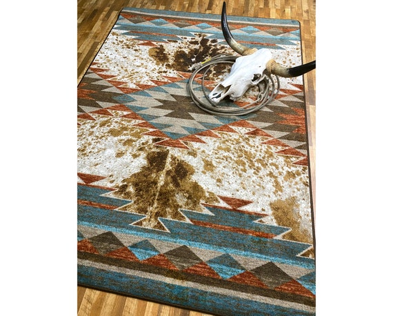 Cowhide Rug Cow Hide Rug Faux Cowhide Rug 8x10 Cowhide Rug - Etsy