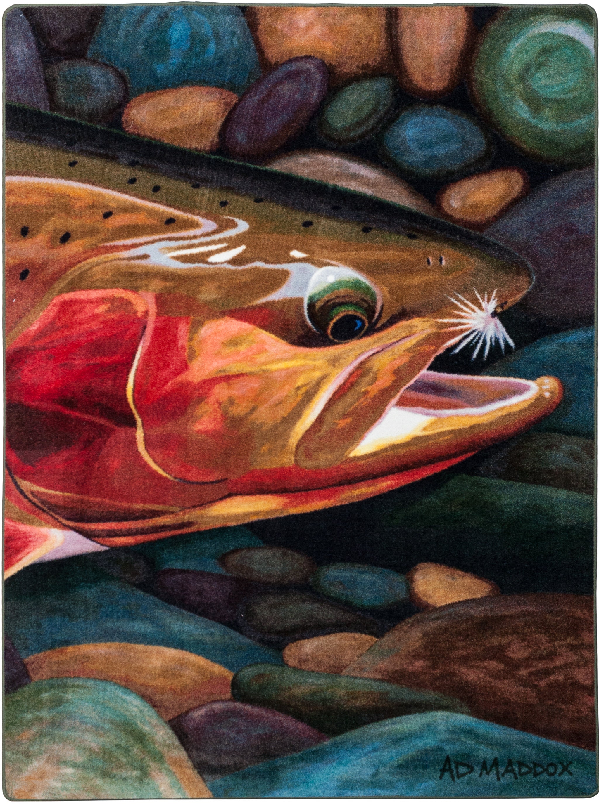 Trout Rug Trout Area Rug Fish Rug Fish Area Rug Trout - Etsy