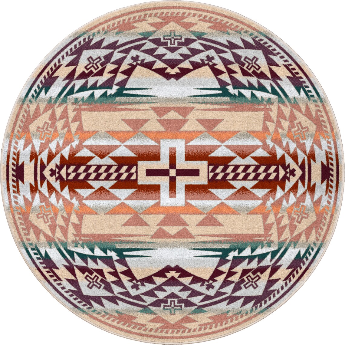 Bright Native American Style Rug Bright Native American Style - Etsy