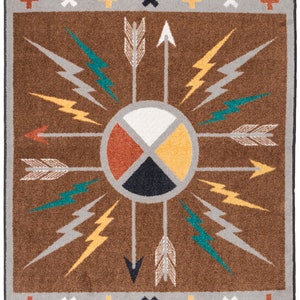 Native American Style Area Rug, Native American Style Rug, Navajo Style ...