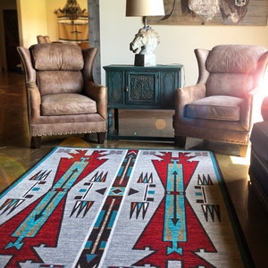 Gray Southwestern Rug, Gray Southwest Rug, Gray Southwestern Area Rug ...