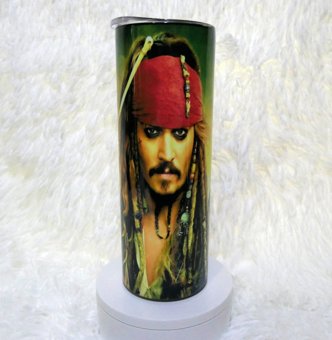 Johnny Depp Tumbler, Mega Mug With Straw, Stainless Steel Tumbler, 20 ...