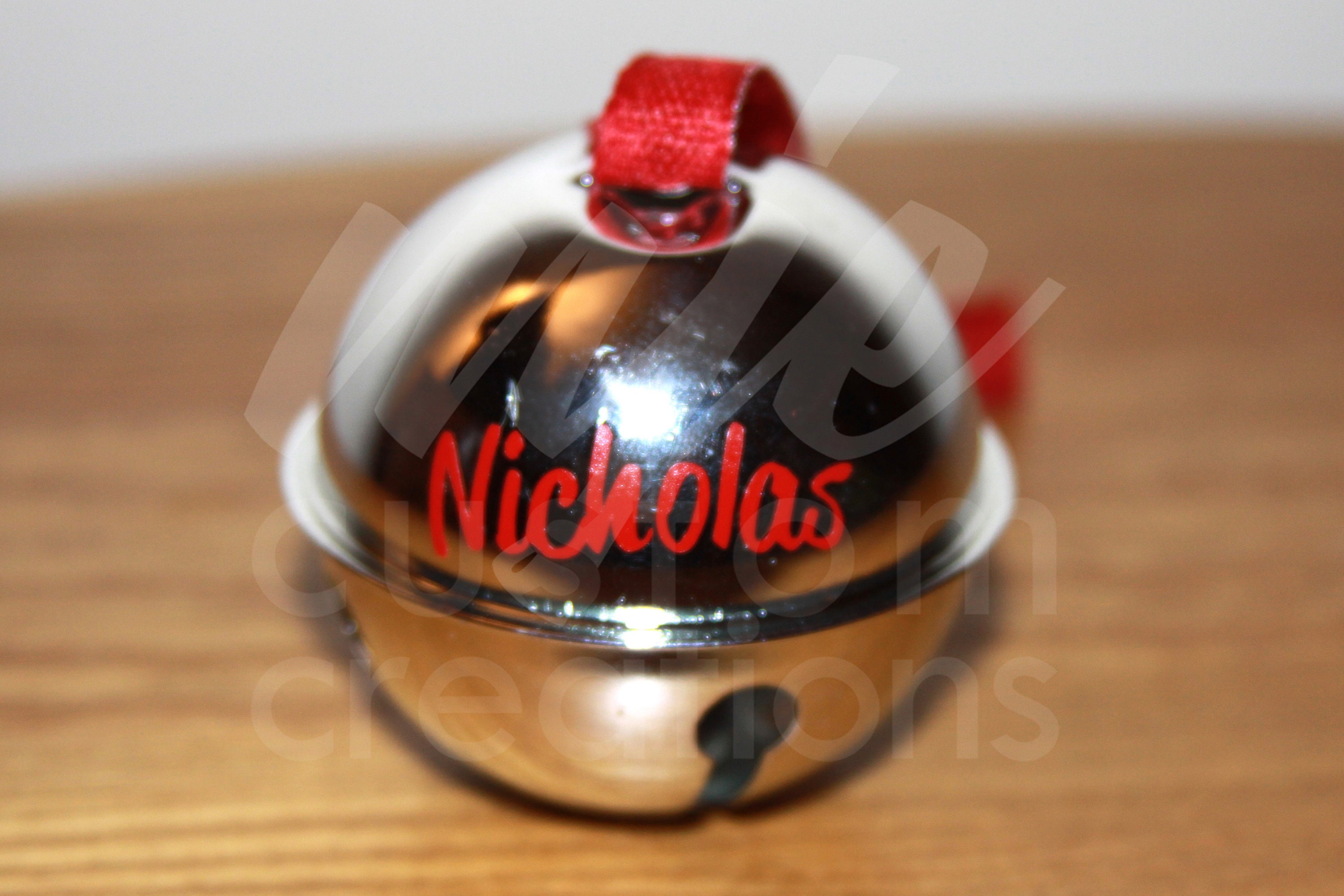 Personalized Polar Express Style Jingle Bell ornament With - Etsy