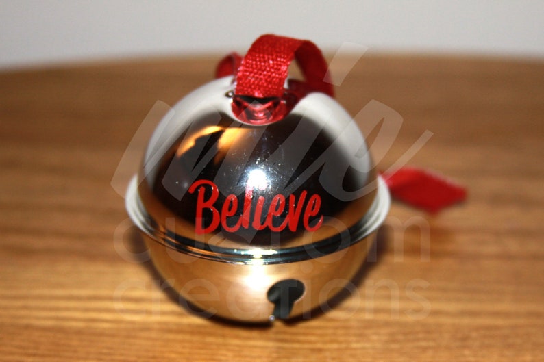 Personalized Polar Express Style Jingle Bell ornament With - Etsy