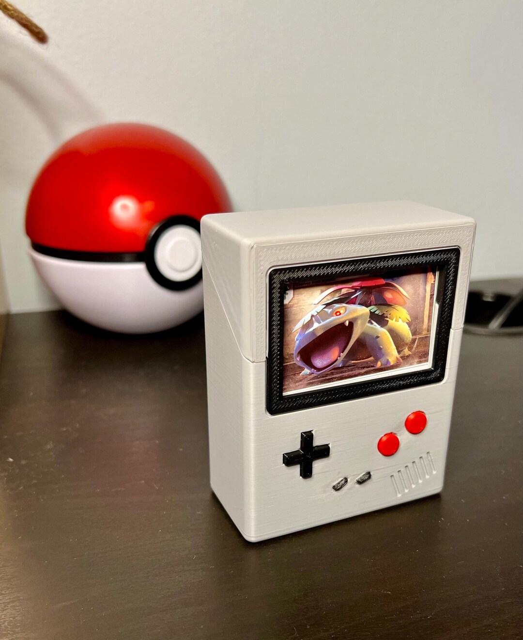 Game Boy-inspired Pokémon Card Holder: Hinged Top Storage With Display ...