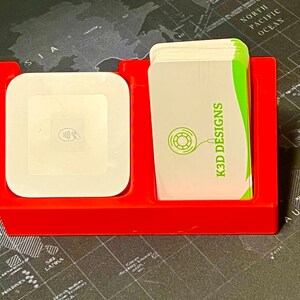 Square Reader Stand With Business Card Holder - Compact Vendor Display ...