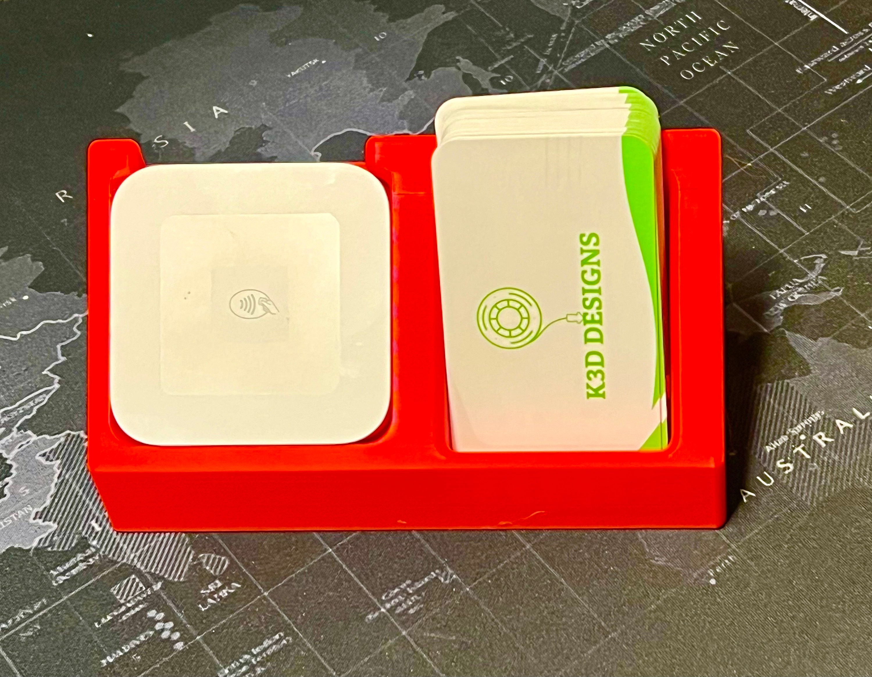 Square Reader Stand With Business Card Holder - Compact Vendor Display ...