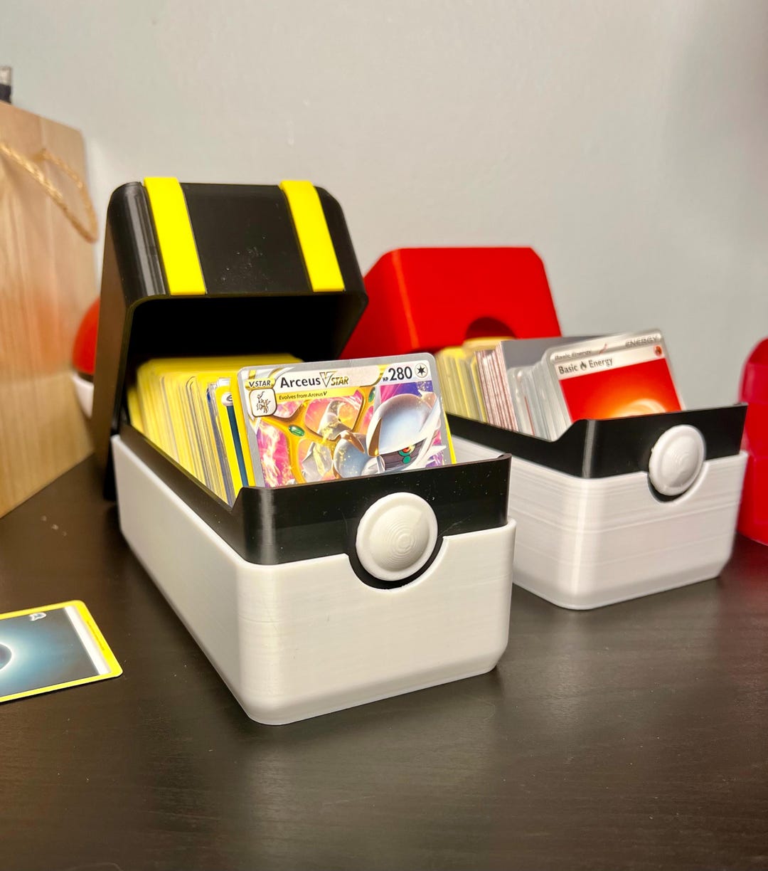 Pokeball Card Chest: 3d-printed Pokémon Card Holder - Etsy