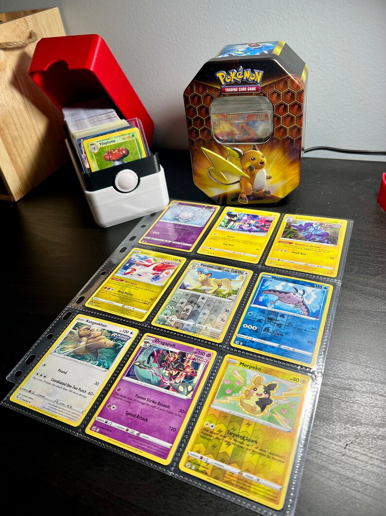 Pokeball Card Chest: 3d-printed Pokémon Card Holder - Etsy