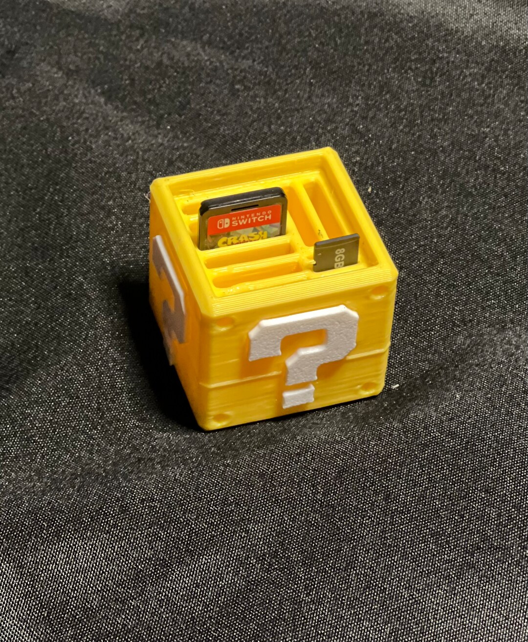 Super Mario Mystery Block: USB or Nintendo Switch Game Cartridge Holder ...