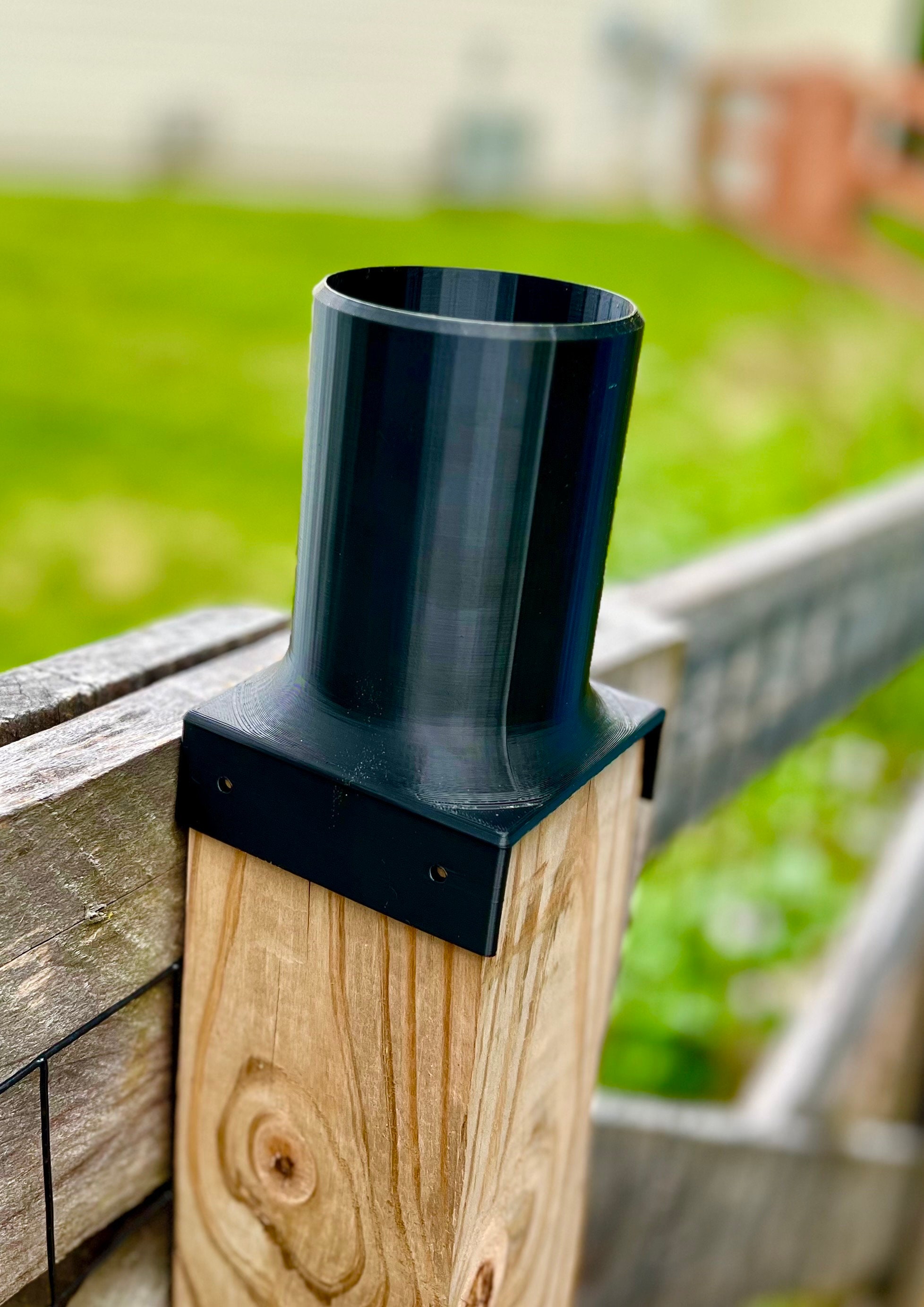 Fence Post Tiki Torch Holder - Durable ABS Plastic for 3.5 Inch 4x4 ...