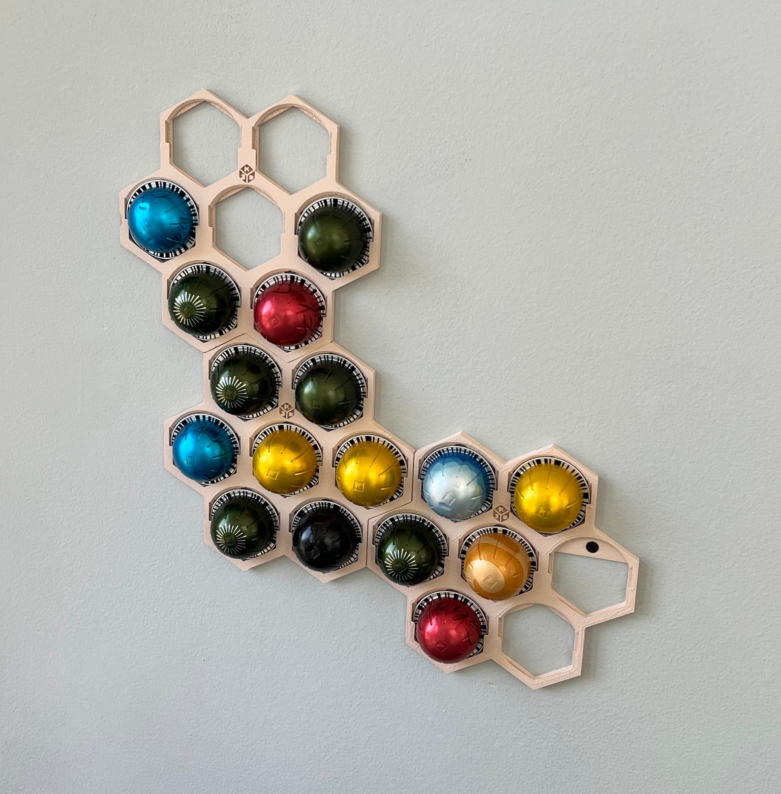 Honeycomb Nespresso Vertuo Pod Holder for Wall - Etsy