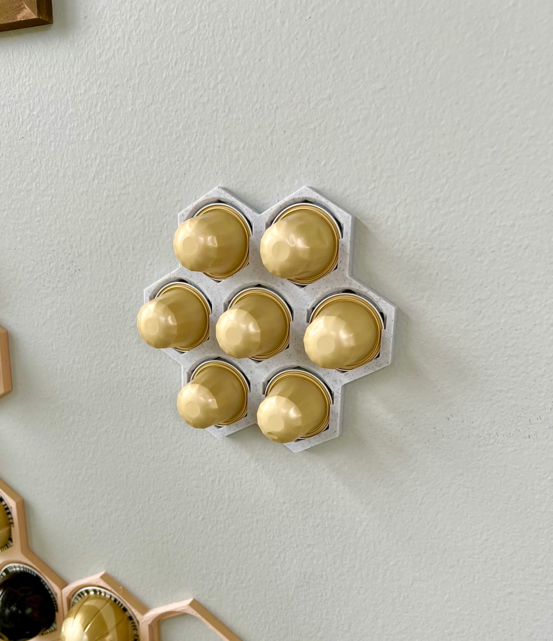 Honeycomb Nespresso Original Pod Holder for Wall Stylish Storage for ...