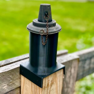 Fence Post Tiki Torch Holder - Durable ABS Plastic for 3.5 Inch 4x4 ...