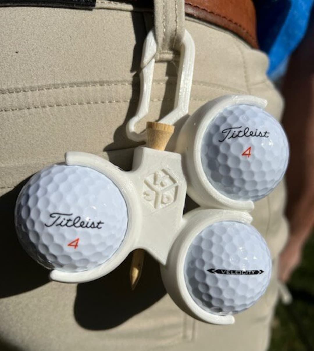 Golf Ball Belt Clip With Tee Slot: Perfect Golf Gift for the - Etsy