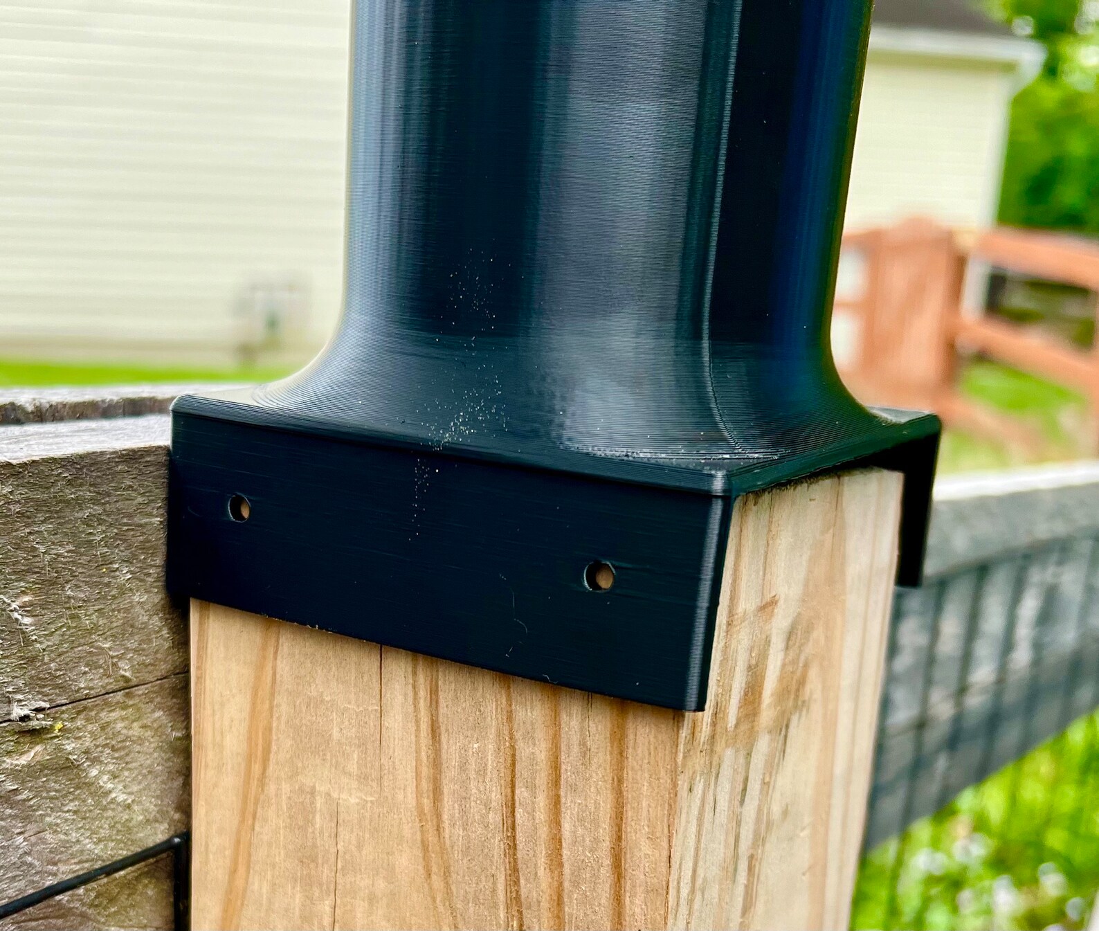 Fence Post Tiki Torch Holder - Durable ABS Plastic for 3.5 Inch 4x4 ...