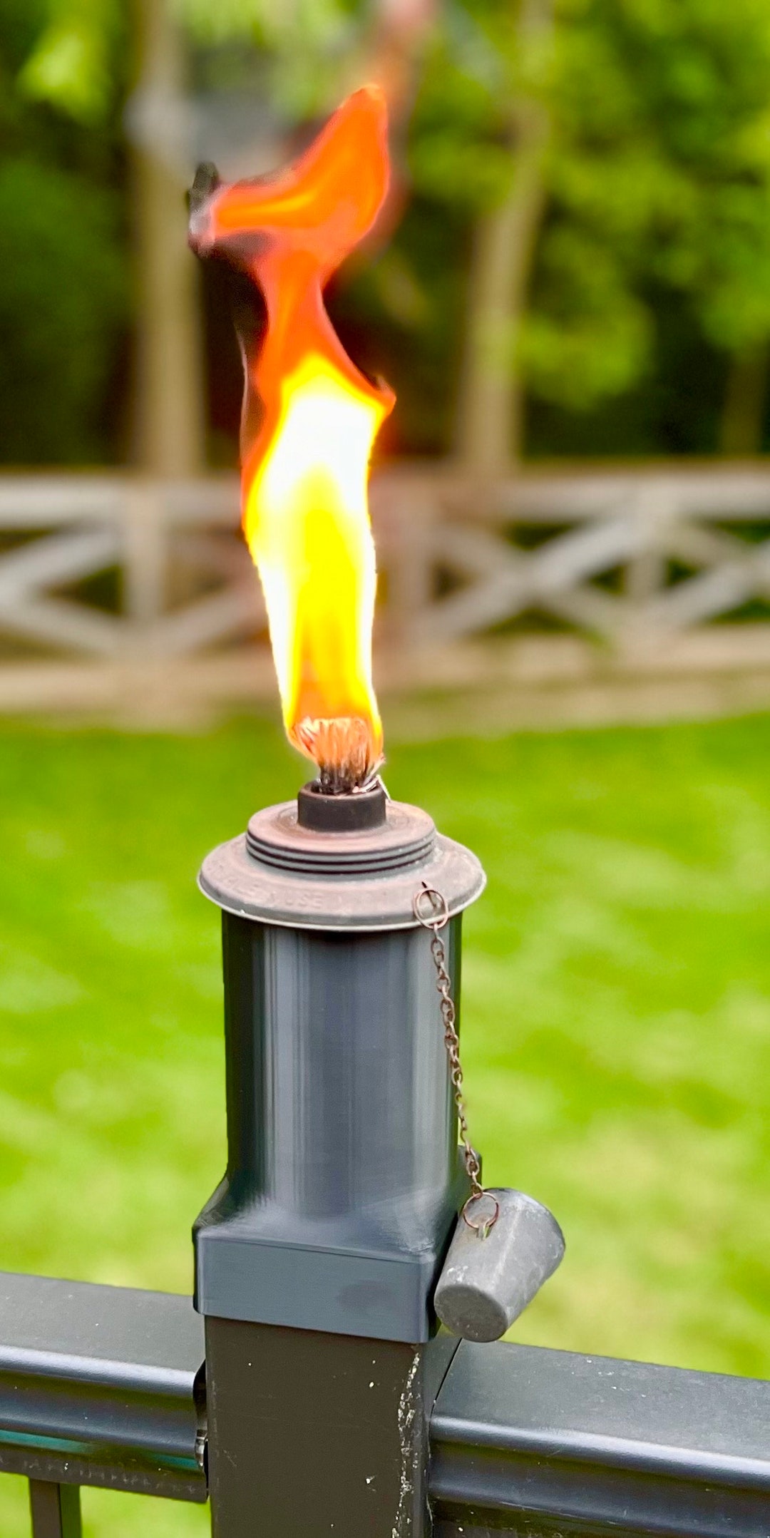 Fence Post Tiki Torch Holder - Durable ABS Plastic for 3 Inch Posts - Etsy