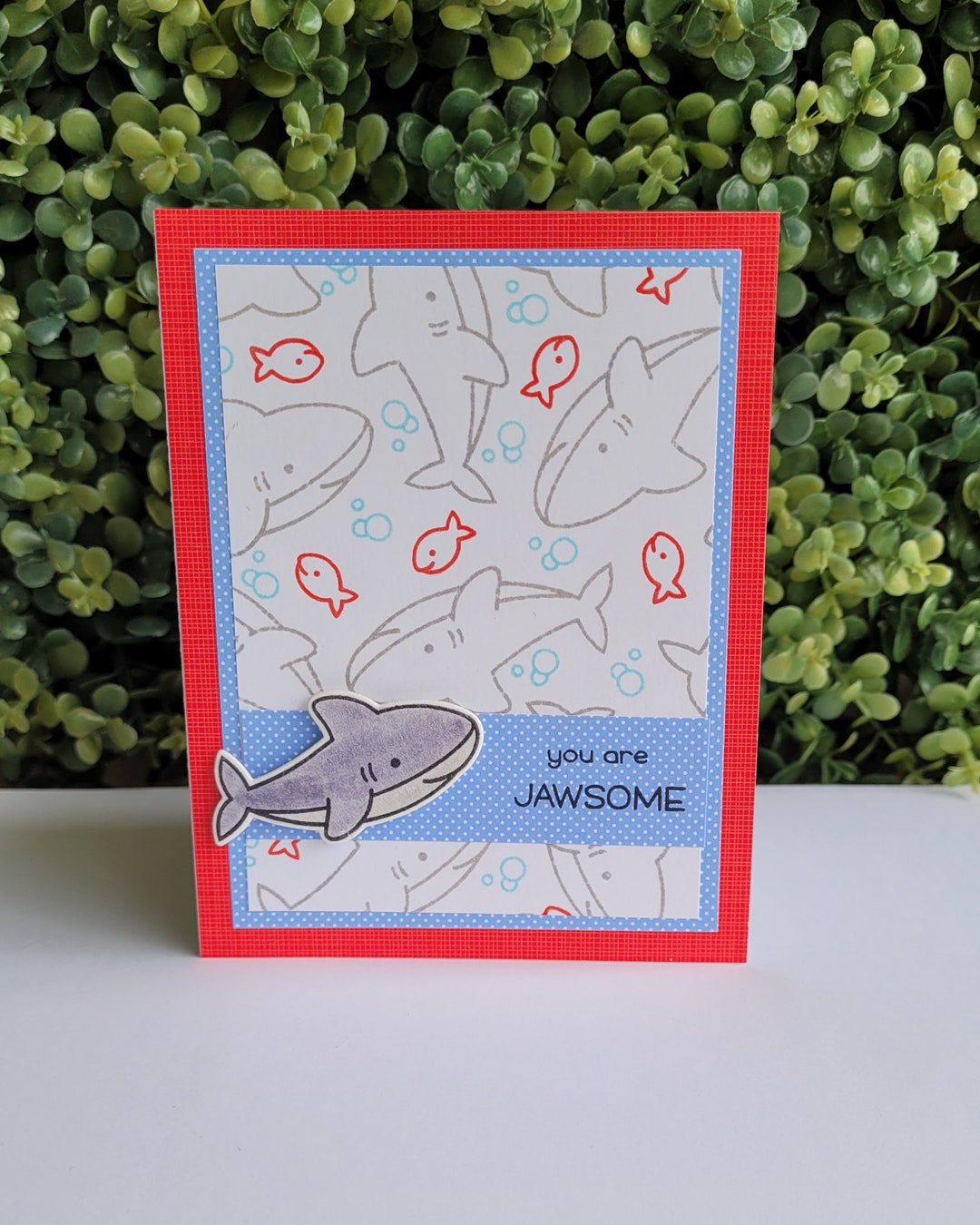 4.25 X 5.5 Card, You Are Jawsome Card, Boys Birthday Card, Shark Card ...